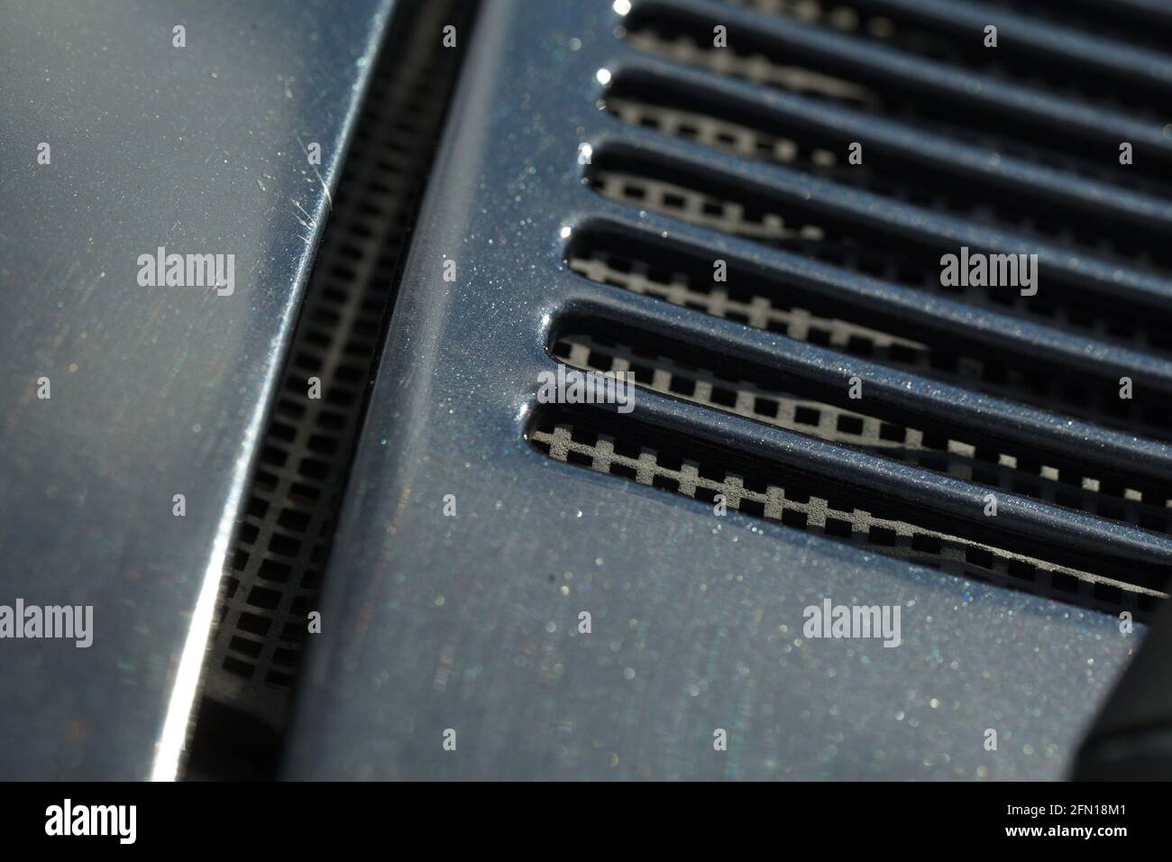 air intake grille on the body of a retro car Stock Photo - Alamy