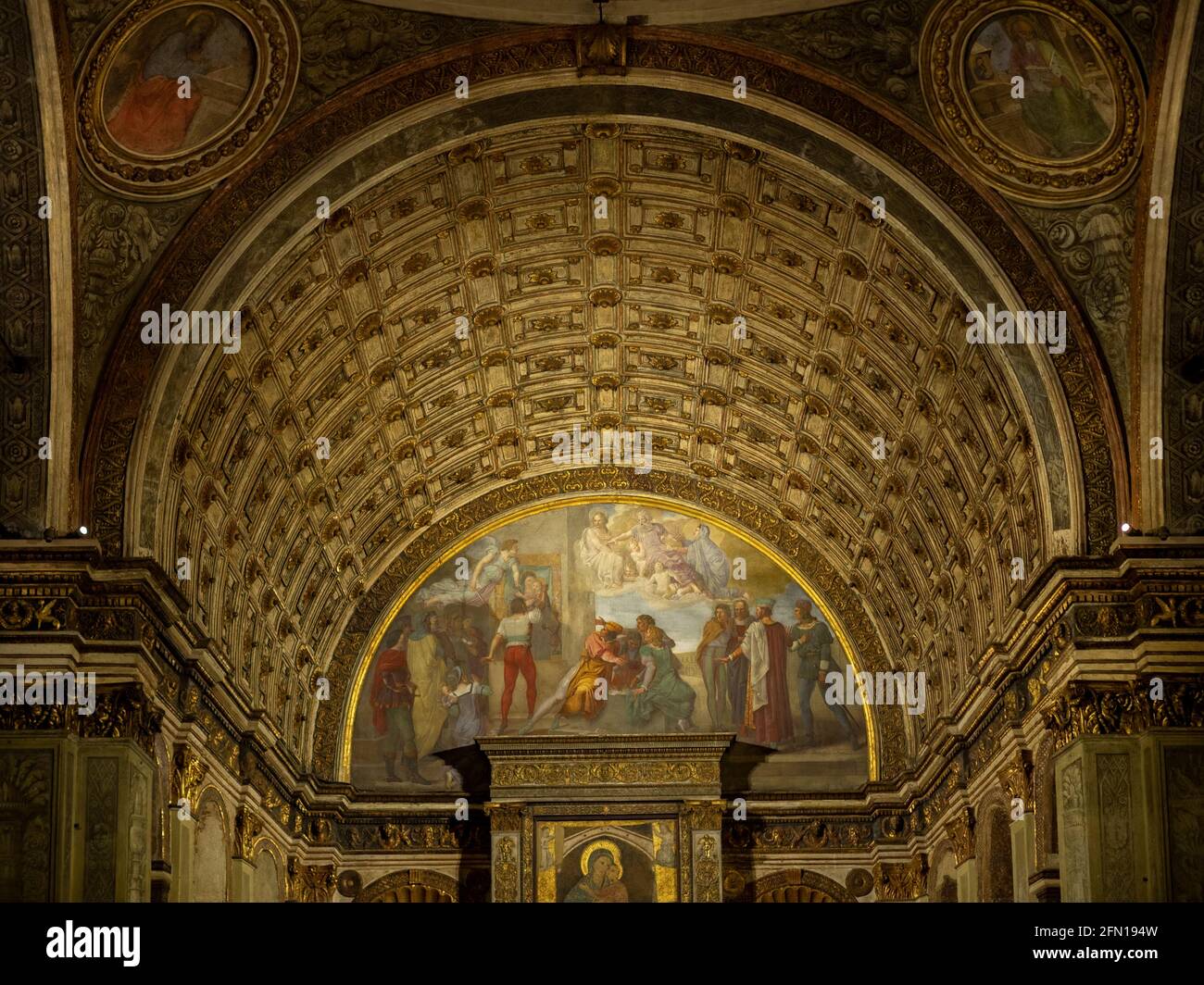 Santa Maria presso San Satiro church Architectural fragment. Architects ...