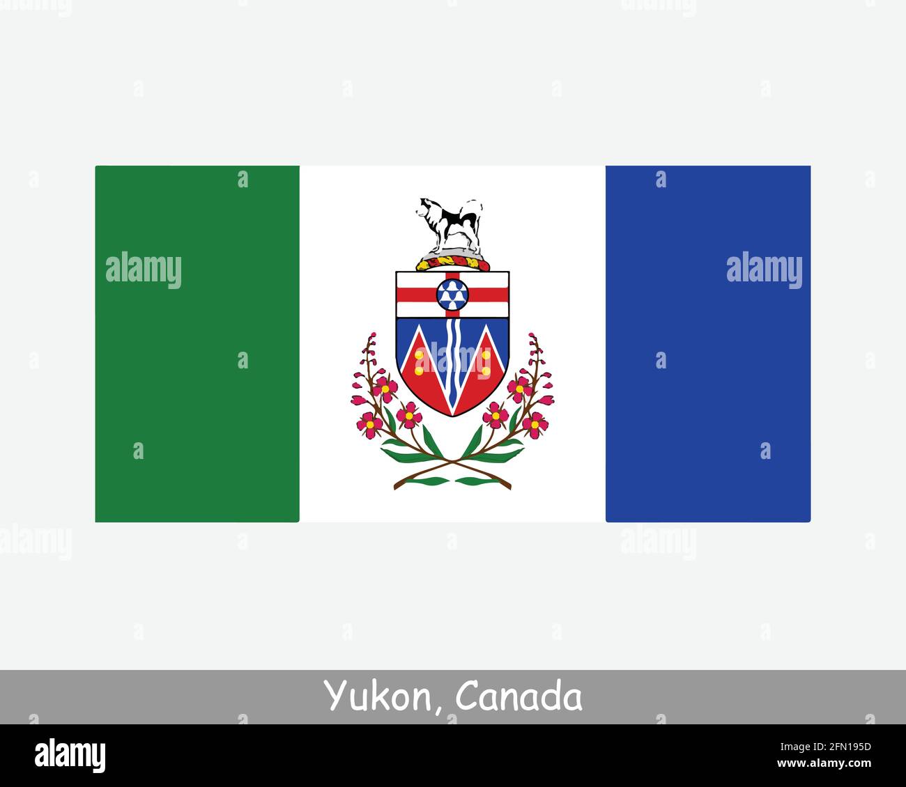 Flag of yukon Stock Vector Images - Alamy