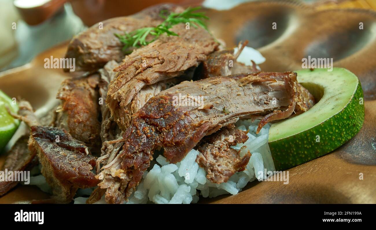 Varenga - Malagasy Cuisine, Crispy Shredded Beef Stock Photo - Alamy