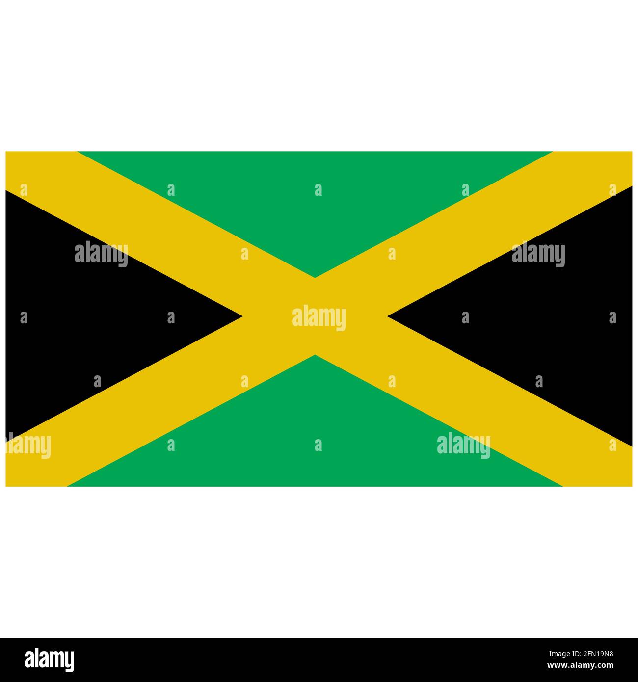 Jamaica flag on white background. Jamaica flag nation country reggae ...