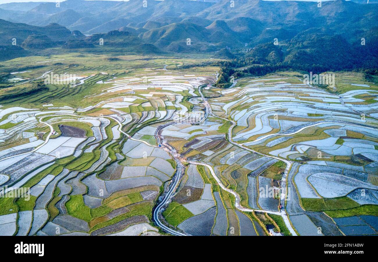 GUIYANG, CHINA - MAY 13, 2021 - Aerial photo taken on May 12, 2021 ...