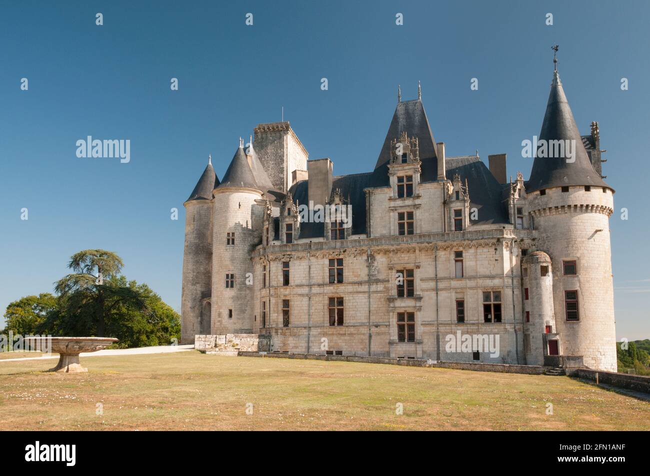 Castle of La Rochefoucauld, a listed historic monument, Charente (16 ...