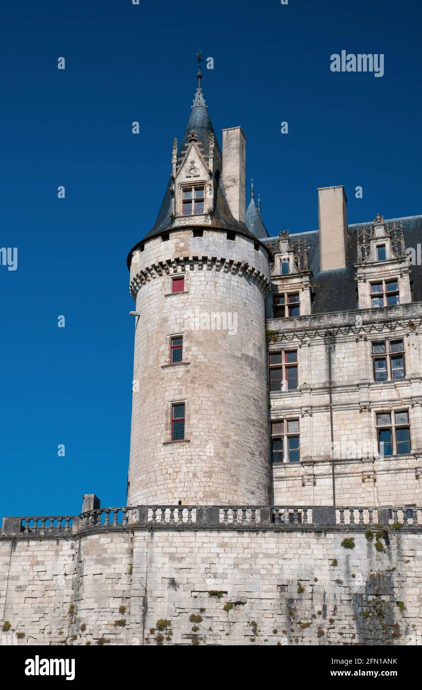 Castle of La Rochefoucauld, a listed historic monument, Charente (16 ...