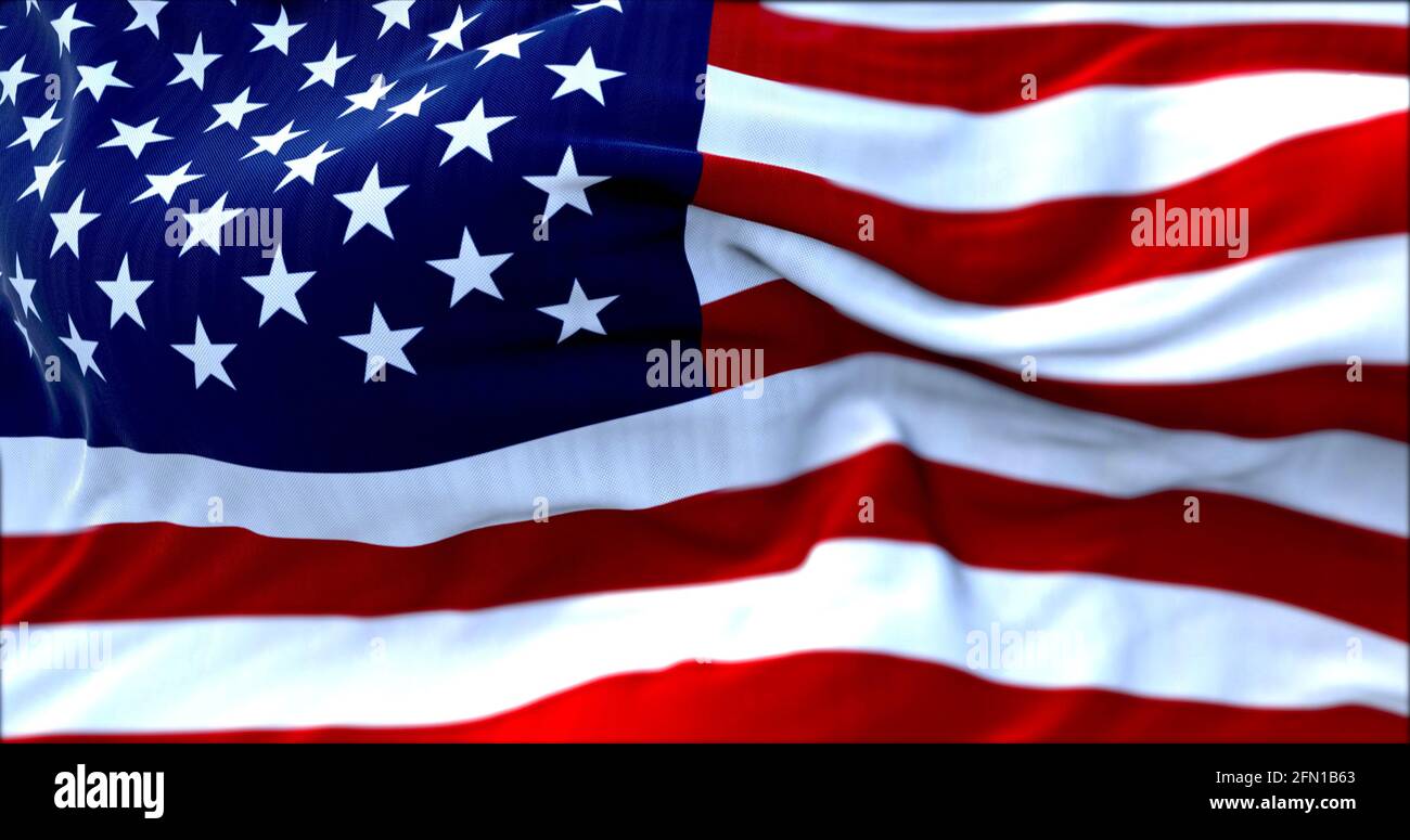 American flag waving hi-res stock photography and images - Alamy