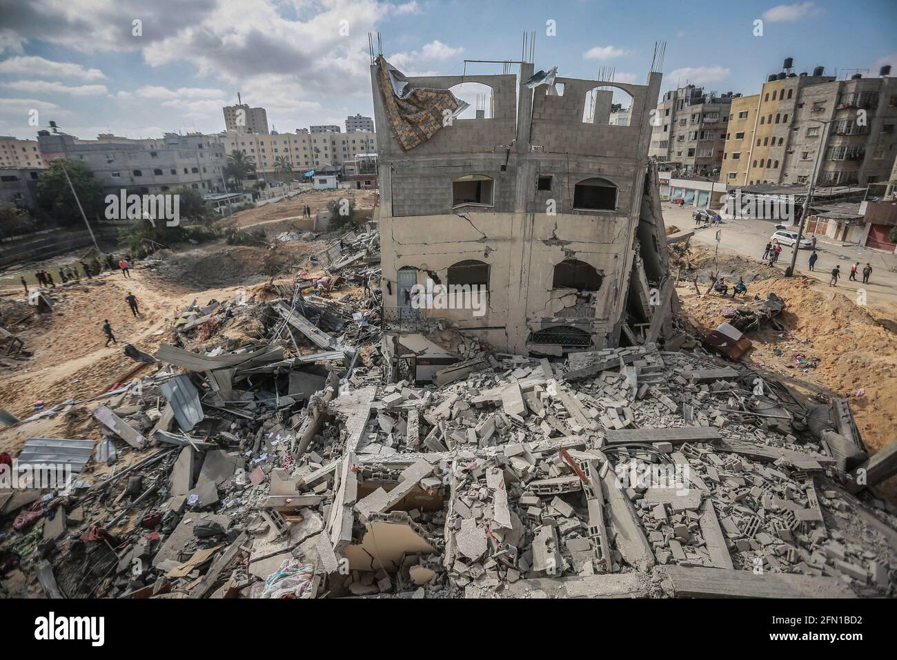 Beit Lahia, Palestinian Territories. 13th May, 2021. A general view of ...