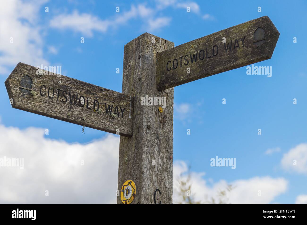 Cotswold Way Signpost Stock Photo - Alamy