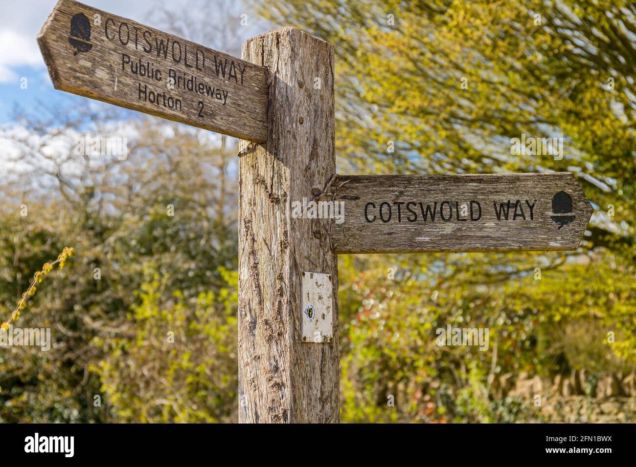 Cotswold Way Timber Sign High Resolution Stock Photography and Images ...