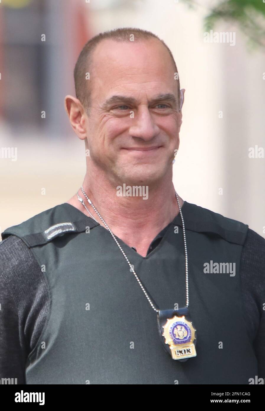 New York, NY, USA. 12th May, 2021. Christopher Meloni on the set of Law ...
