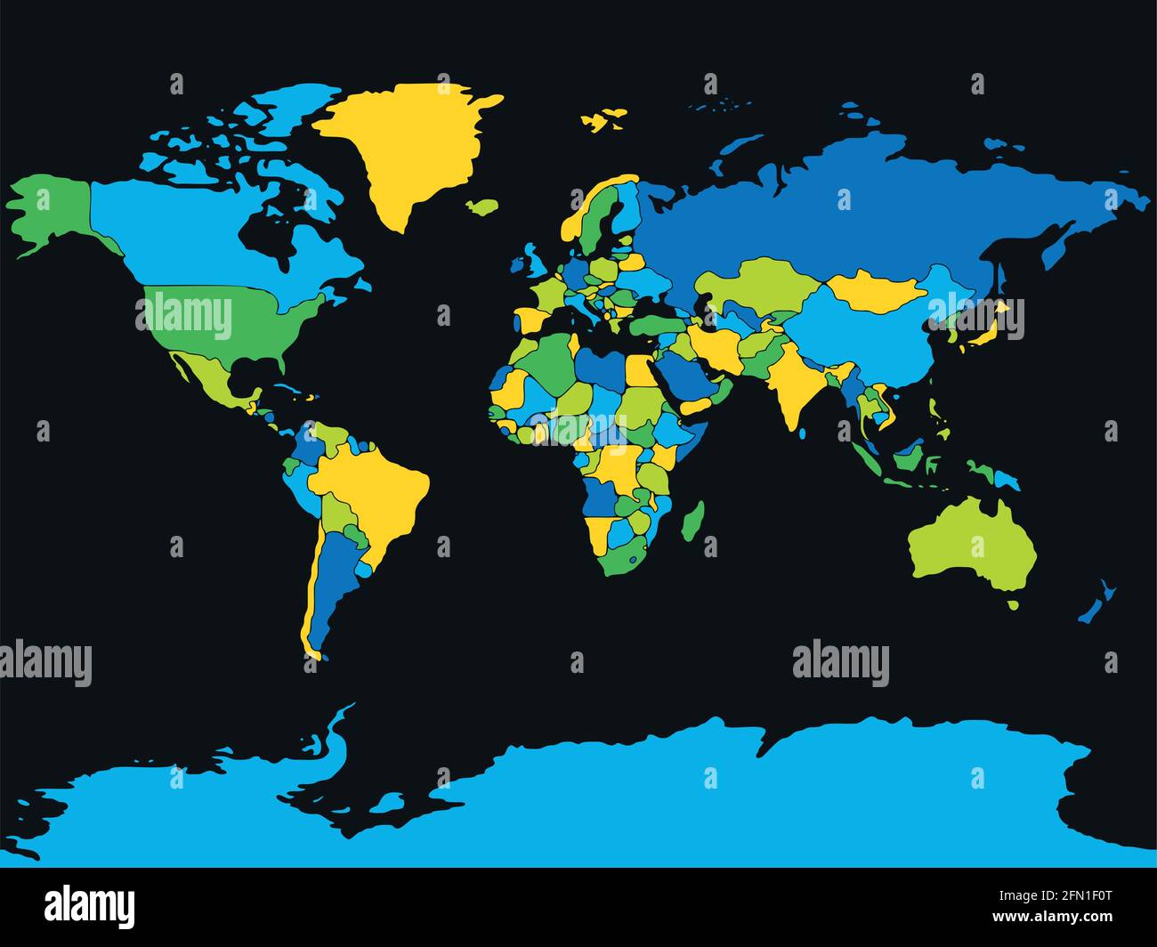 Stylized World Map High Resolution Stock Photography and Images - Alamy