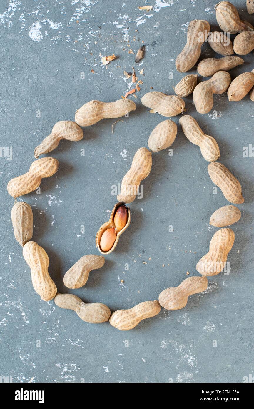 Peanut allergy concept - food intolerance Stock Photo - Alamy