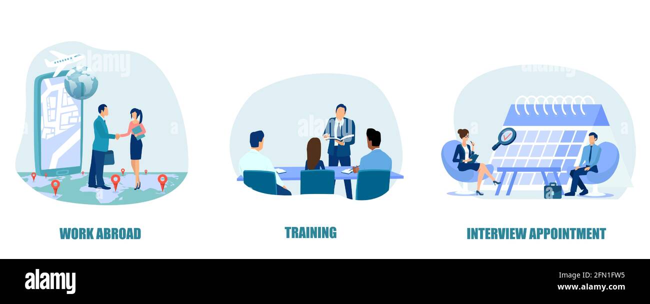 Apply for an internship Stock Vector Images - Alamy