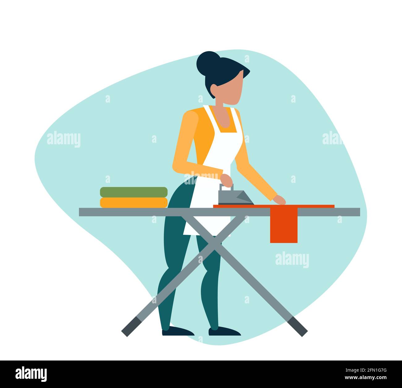Cleaning lady Stock Vector Images - Alamy