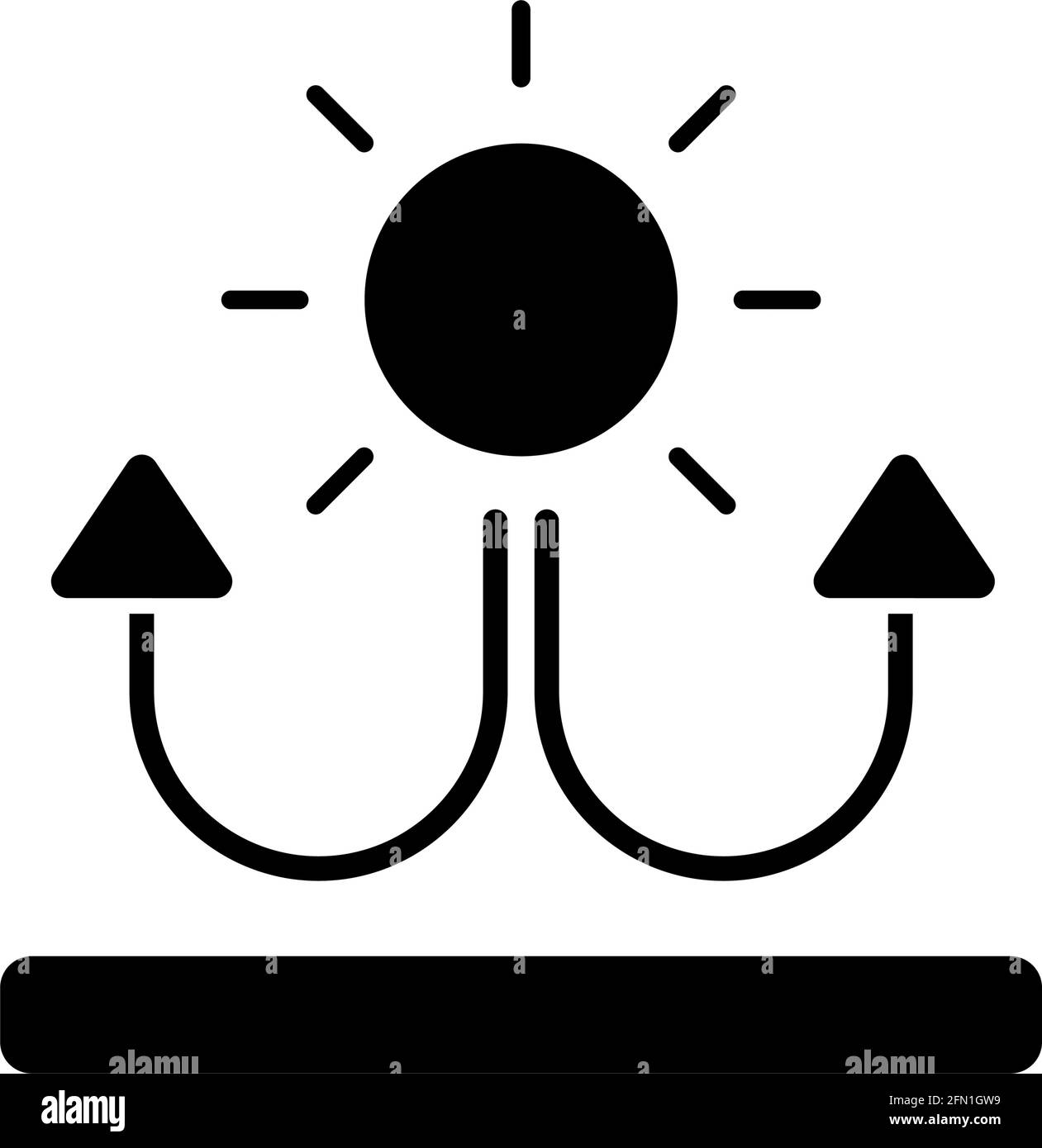 Fabric with reflective parts black glyph icon Stock Vector Image & Art ...