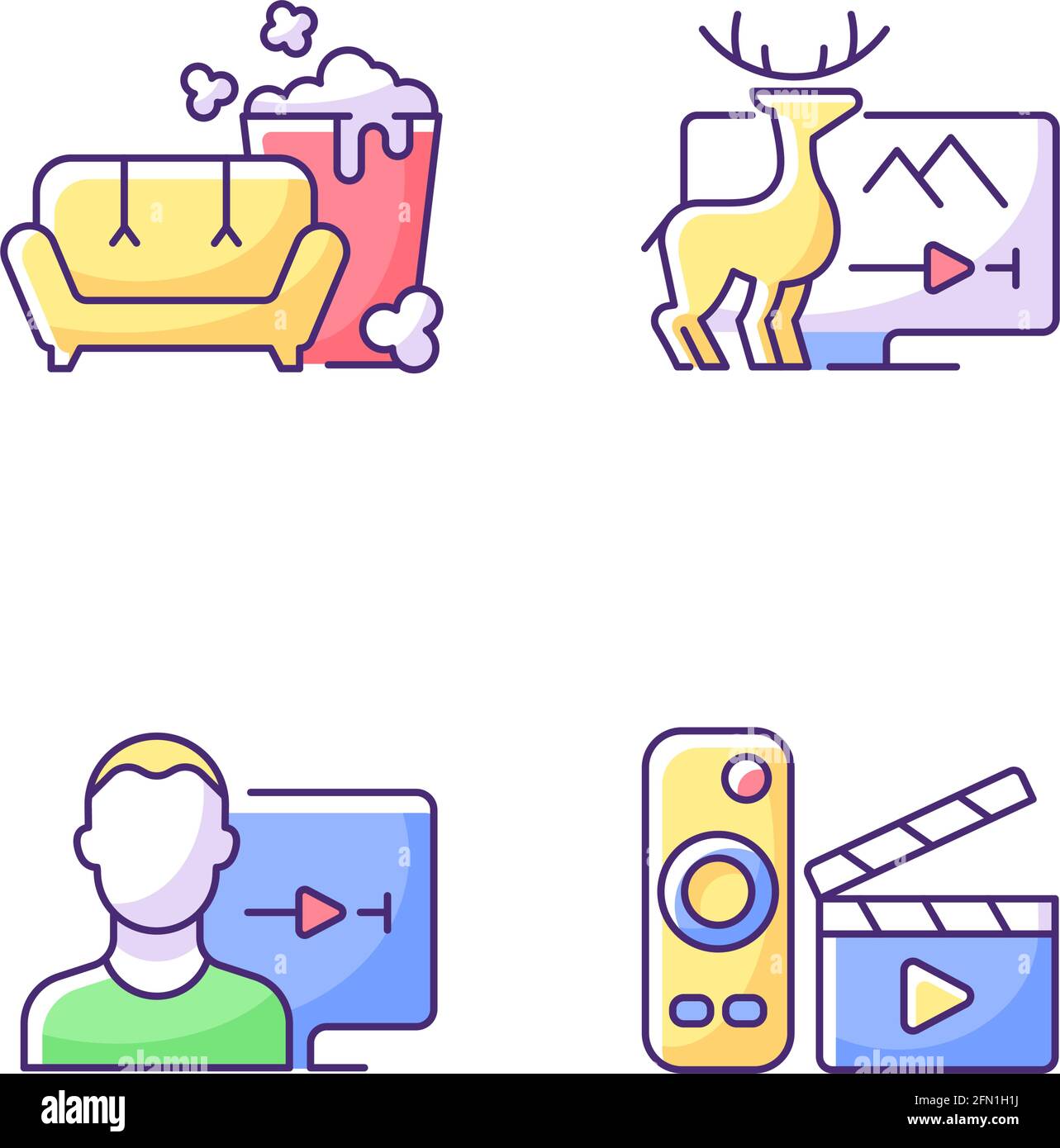 Streaming services logo Stock Vector Images - Alamy