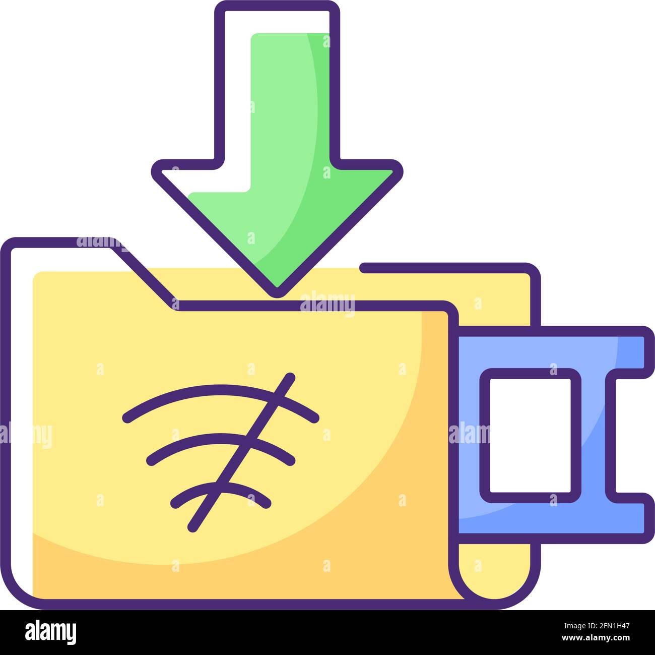 Offline downloads RGB color icon Stock Vector Image & Art - Alamy