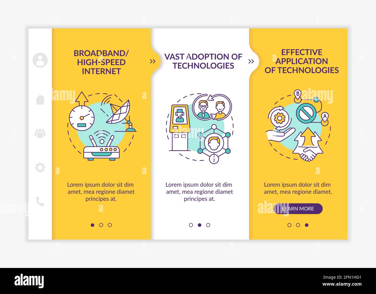 Successful Digital Inclusion Onboarding Vector Template Stock Vector Image And Art Alamy