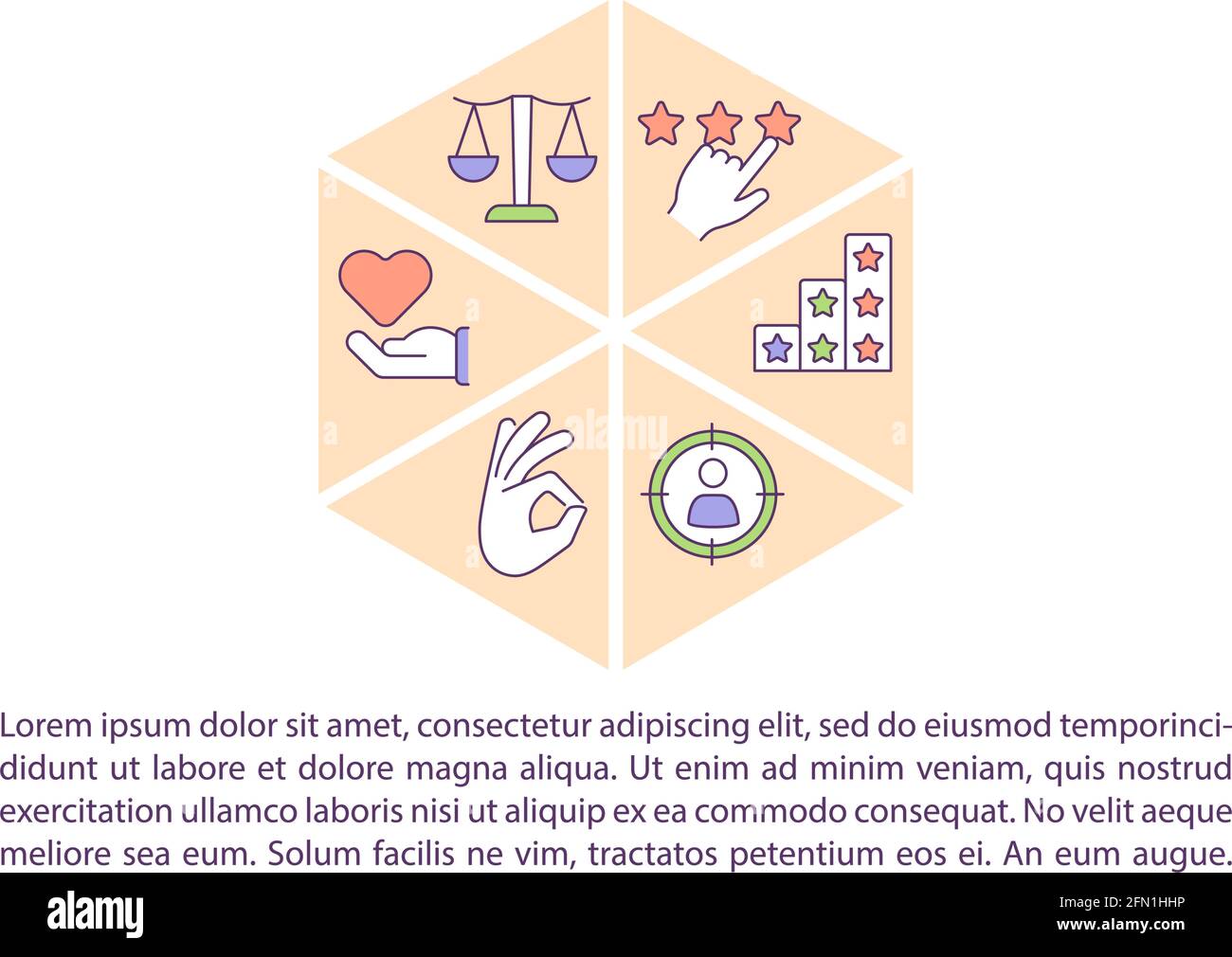 Moral values concept line icons with text Stock Vector Image & Art - Alamy