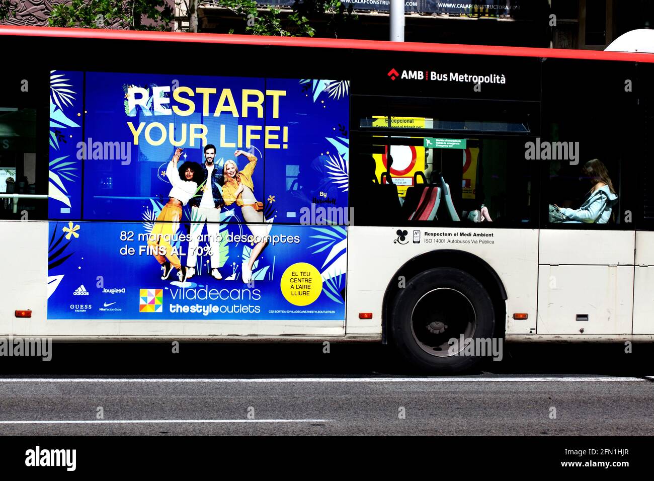 Bus advertisement poster hi-res stock photography and images - Alamy