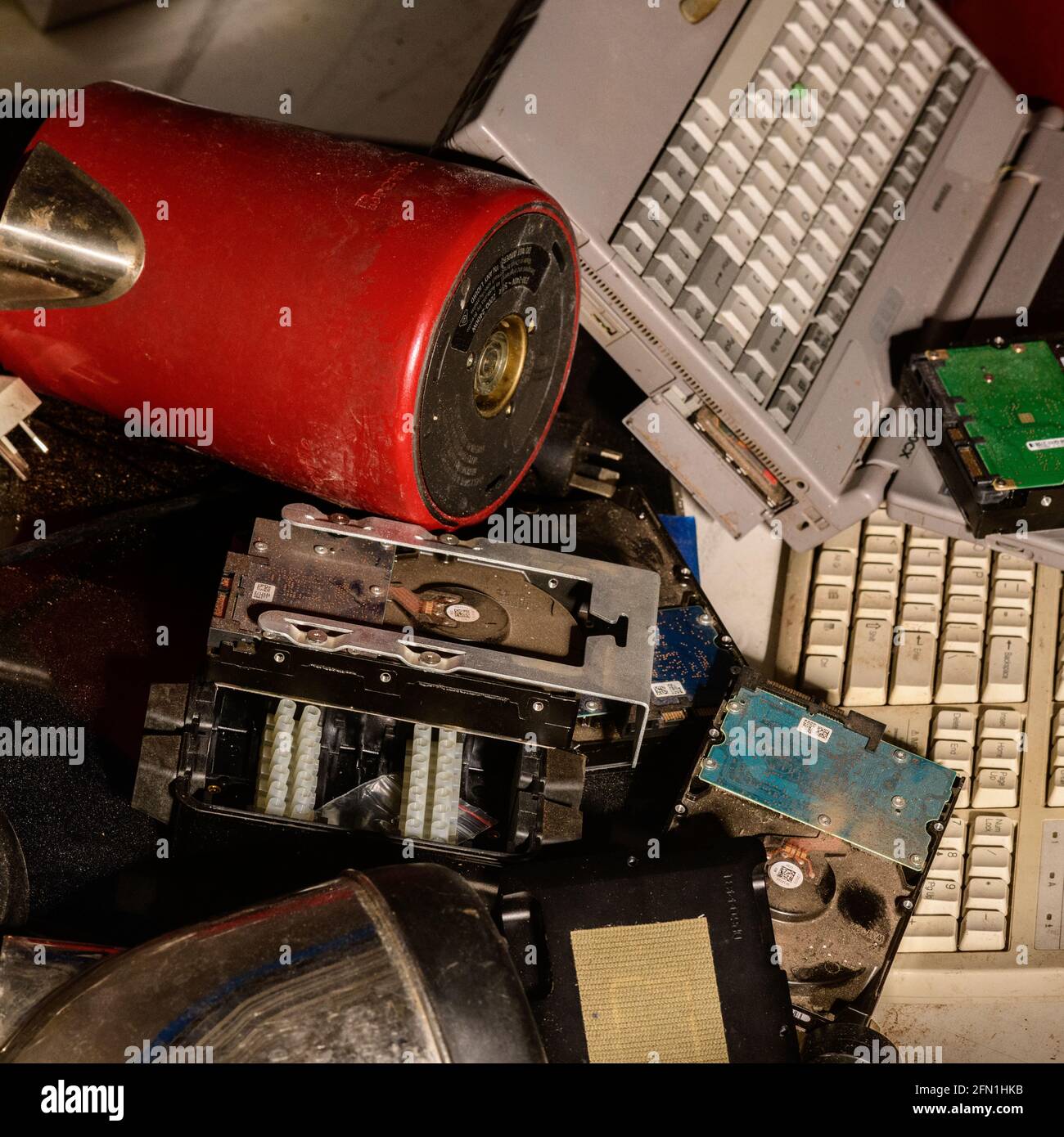 Electrical or E-Waste awaiting reuse refurbishment or recycling Stock ...
