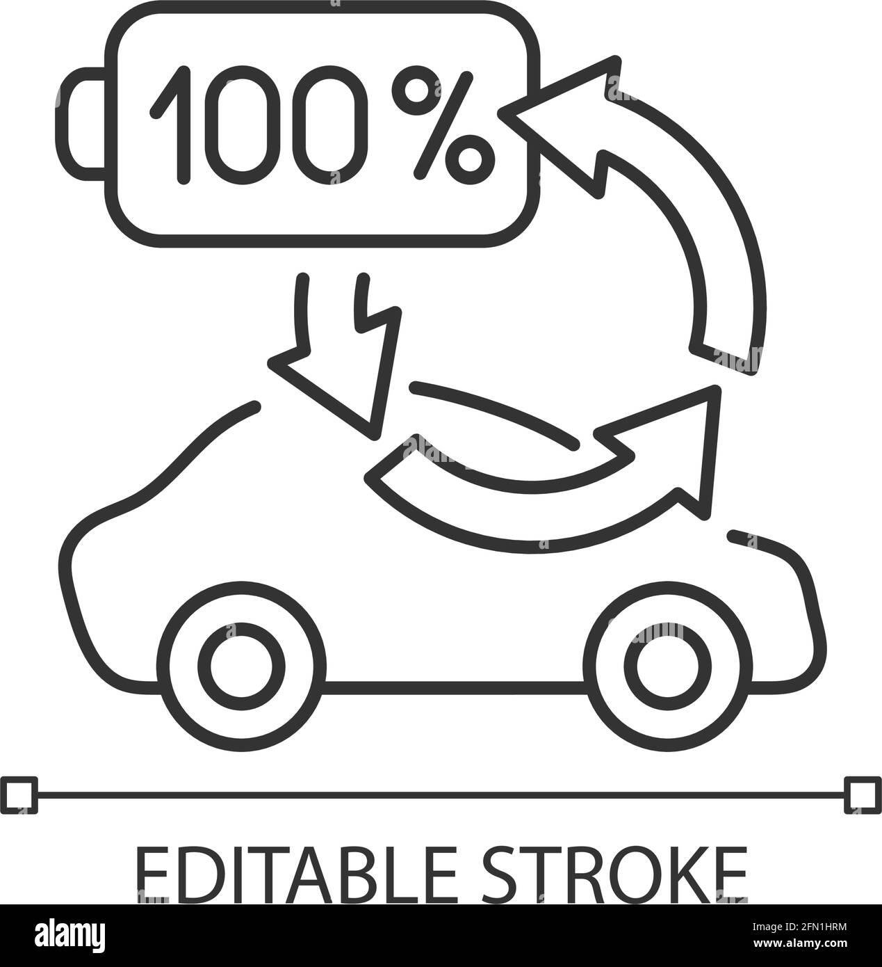Top up charging linear icon Stock Vector Image & Art - Alamy