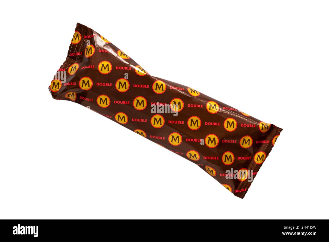 Magnum Double Raspberry icecream ice cream with isolated on white ...