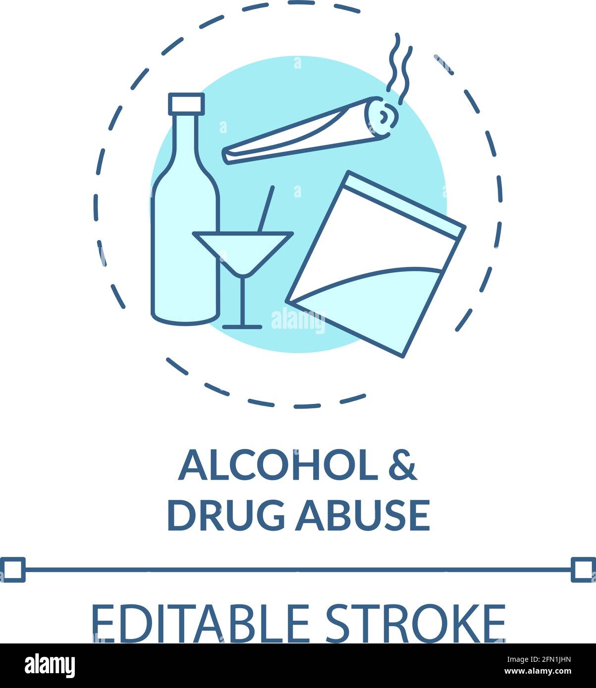 Alcohol tobacco addiction concept Cut Out Stock Images & Pictures - Alamy