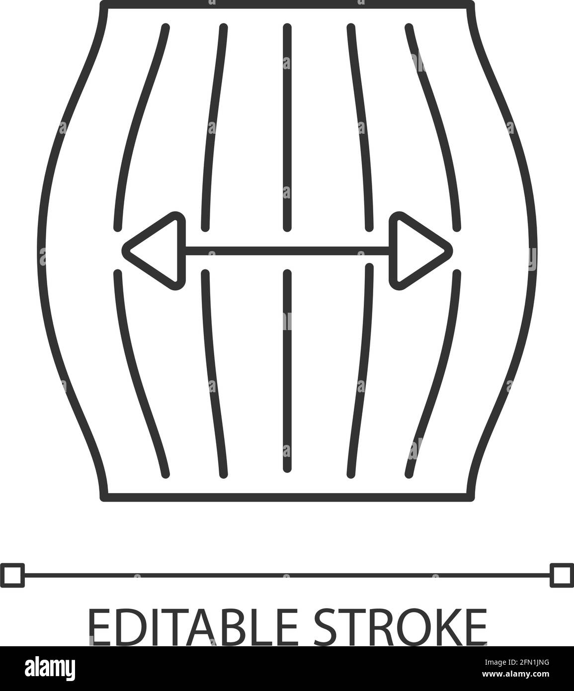 Stretch fabric property linear icon Stock Vector Image & Art - Alamy