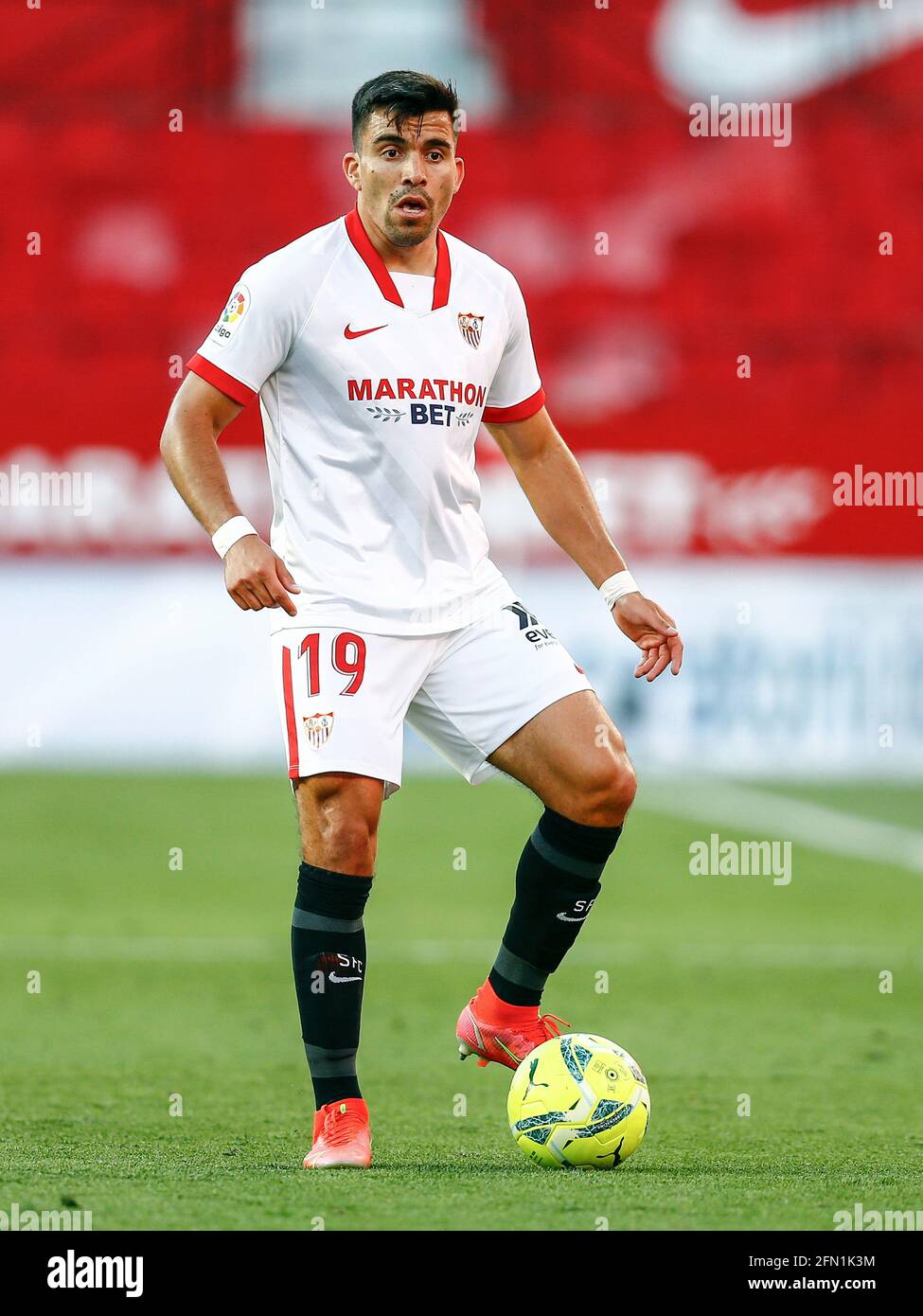 Marcos Acuna of Sevilla FC during the La Liga match between Sevilla FC ...