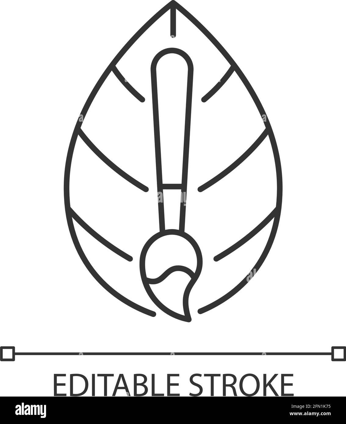 Natural dye textile linear icon Stock Vector Image & Art - Alamy