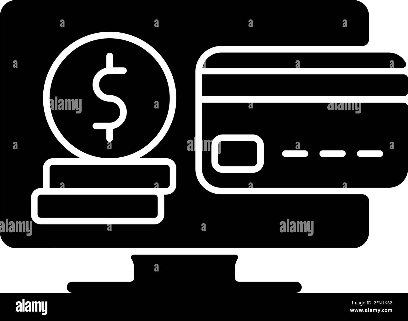 Subscription fee black glyph icon Stock Vector Image & Art - Alamy