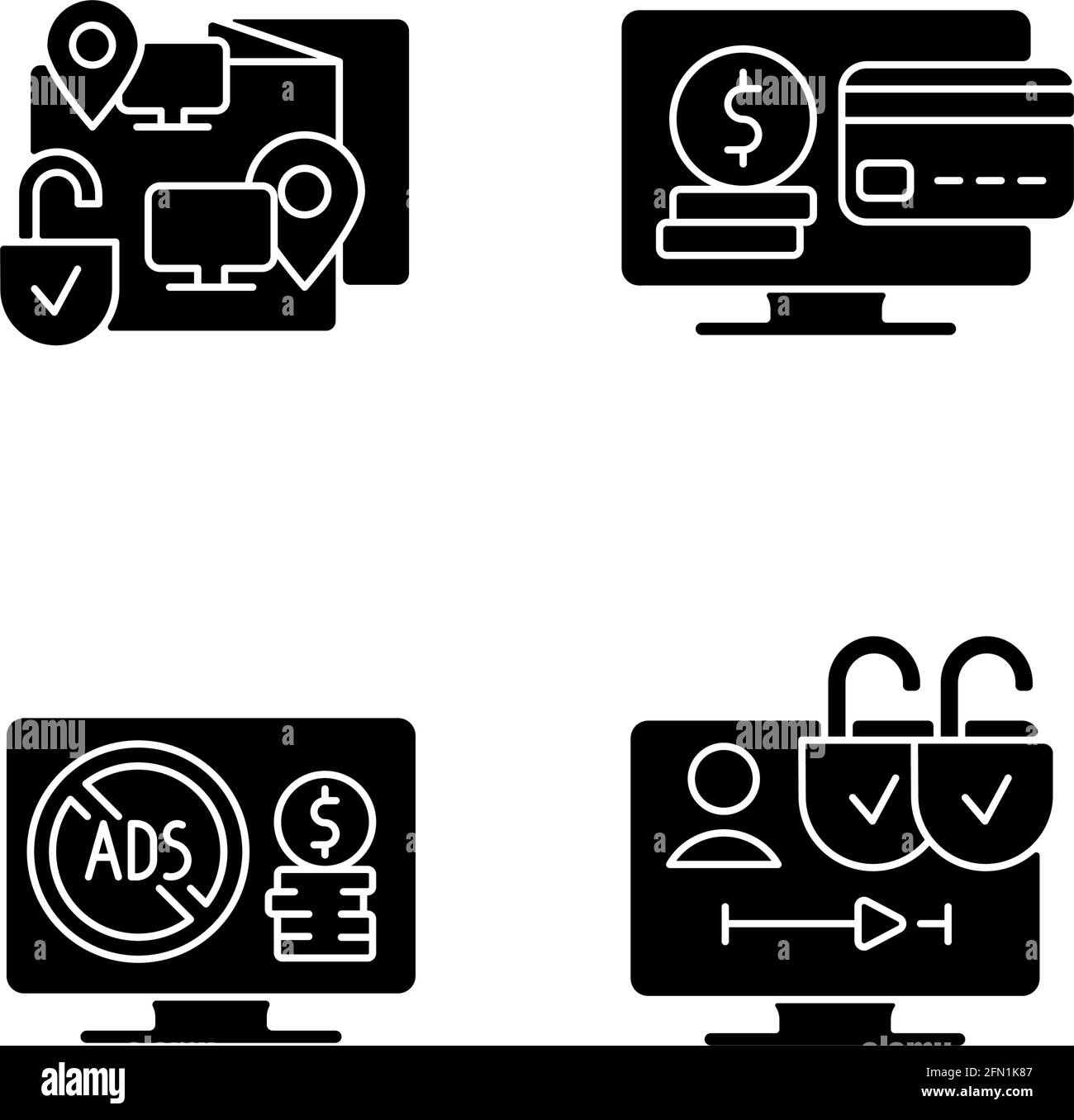 Multiple ads Black and White Stock Photos & Images - Alamy