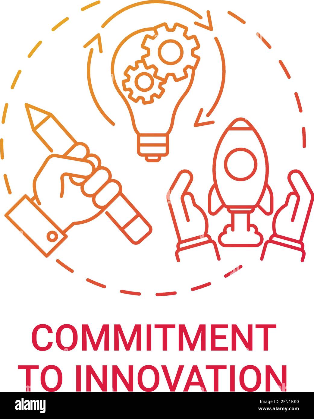 Commitment to innovation concept icon Stock Vector Image & Art - Alamy