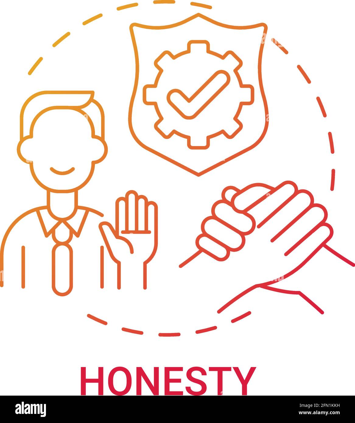 Honesty concept icon Stock Vector Image & Art - Alamy