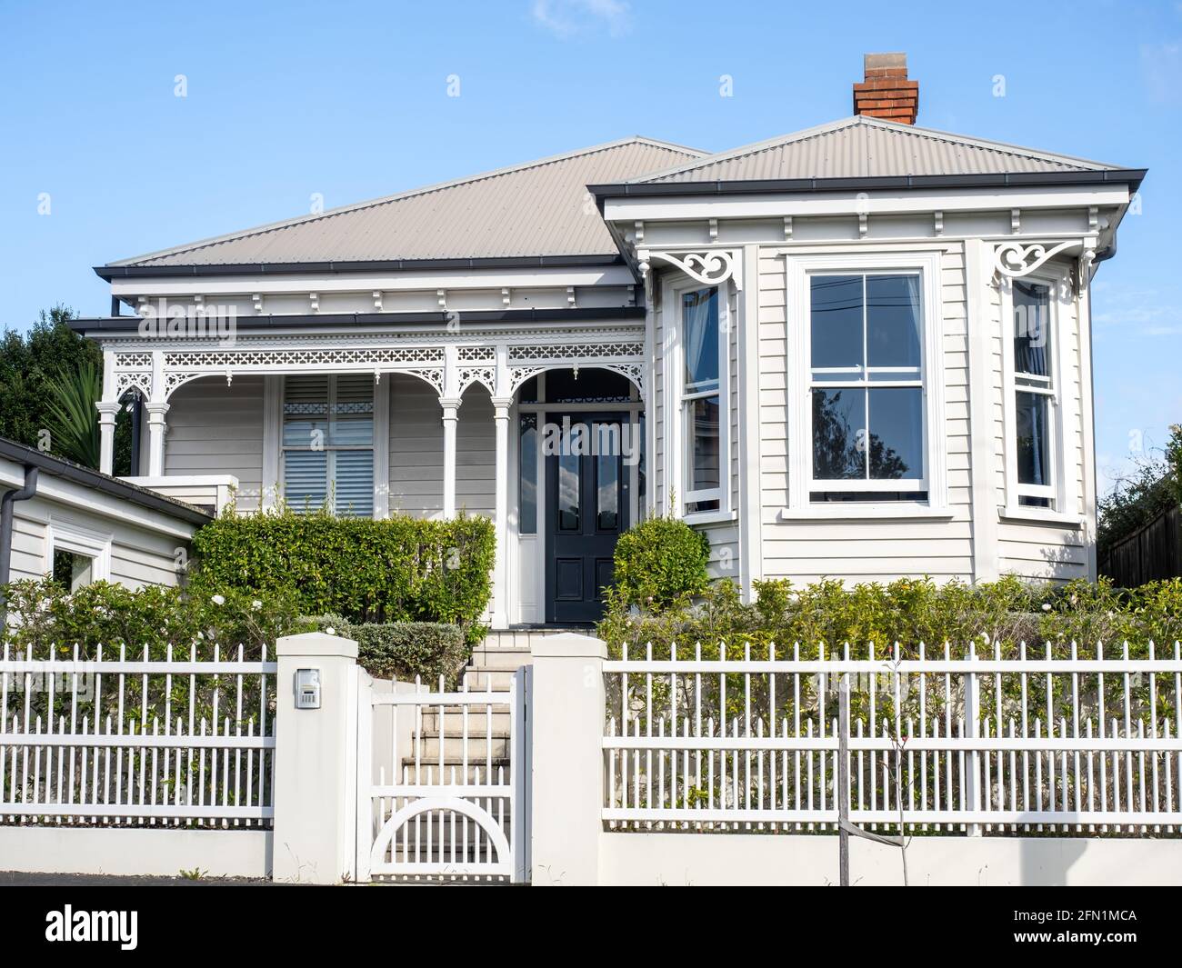 AUCKLAND, NEW ZEALAND - Apr 27, 2021: Victorian villa in Ponsonby ...