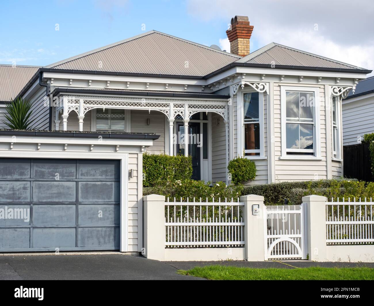 AUCKLAND, NEW ZEALAND - Apr 27, 2021: Victorian villa in Ponsonby ...