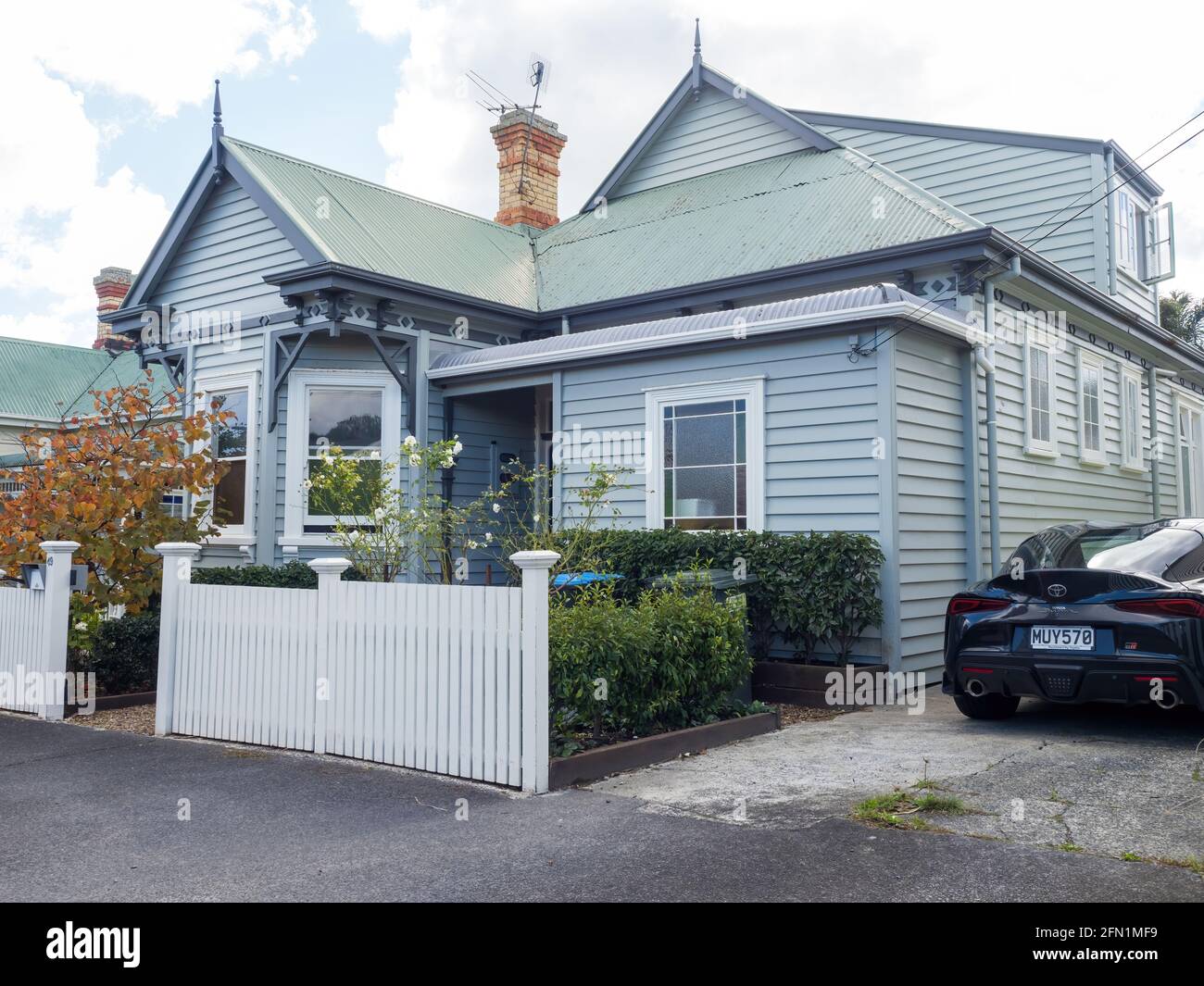AUCKLAND, NEW ZEALAND - Apr 27, 2021: Victorian villa in Ponsonby ...