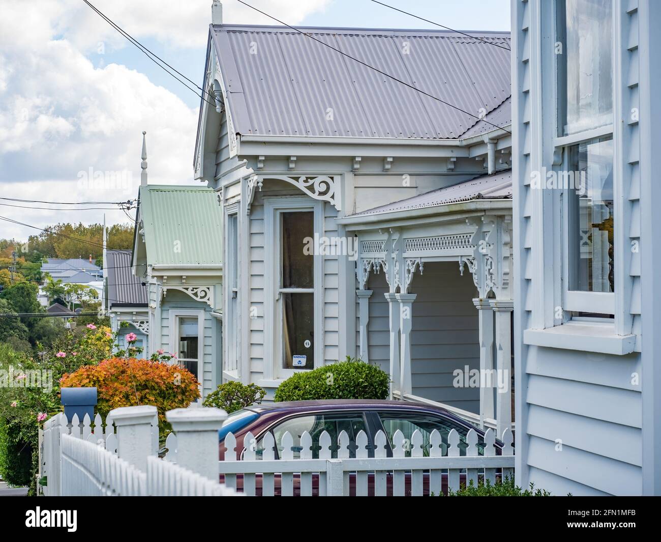 AUCKLAND, NEW ZEALAND - Apr 27, 2021: Victorian villa in Ponsonby ...