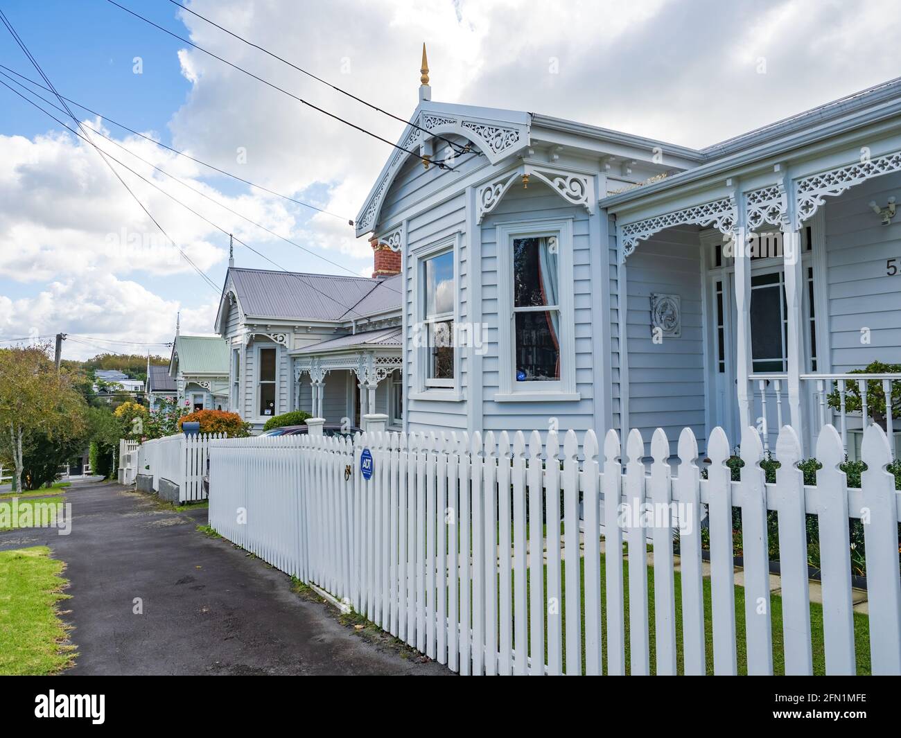 AUCKLAND, NEW ZEALAND - Apr 27, 2021: Victorian villa in Ponsonby ...