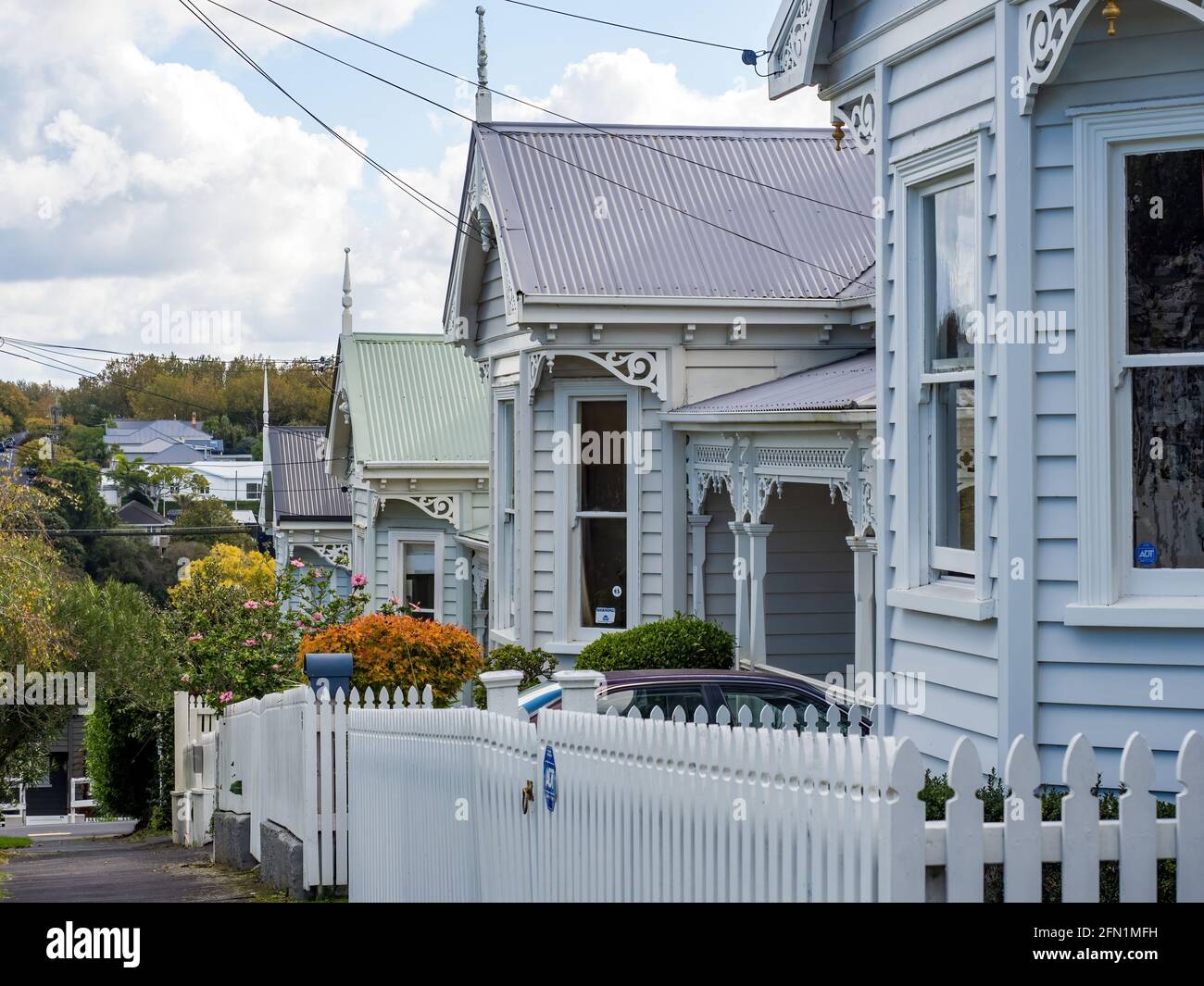 AUCKLAND, NEW ZEALAND - Apr 27, 2021: Victorian villa in Ponsonby ...