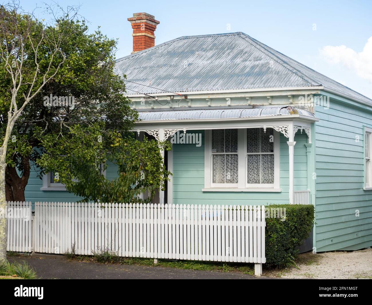 AUCKLAND, NEW ZEALAND - Apr 27, 2021: Victorian villa in Ponsonby ...