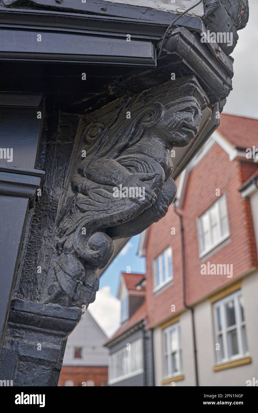 17th century, the Crooked House canterbury Stock Photo - Alamy