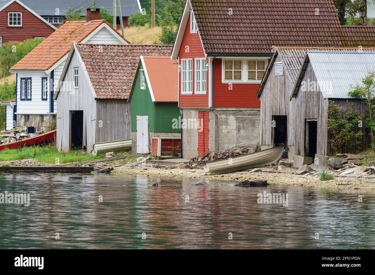 Old traditional norwegian fishing boat hi-res stock photography and ...