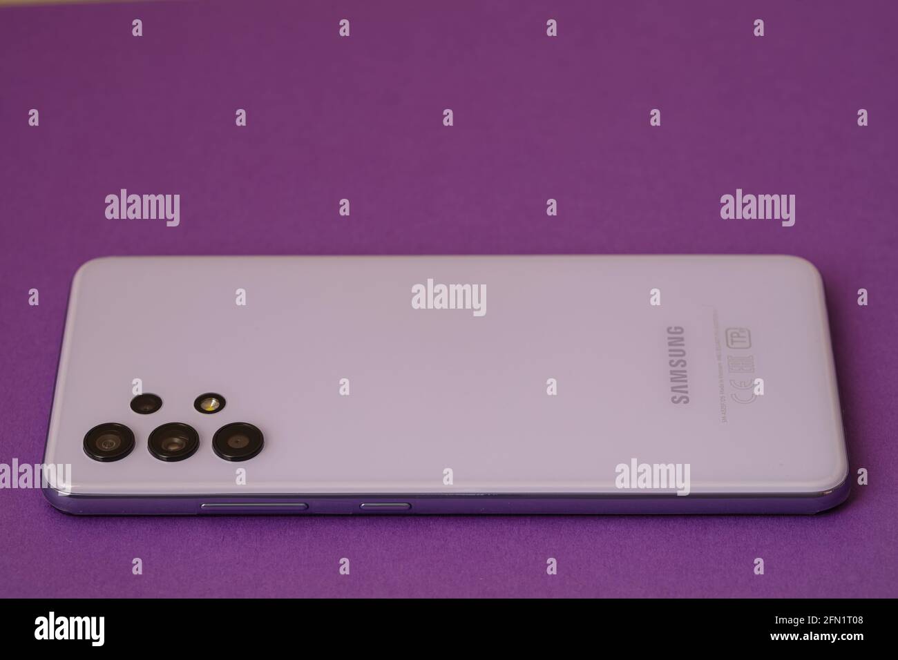 Seoul, South Korea - May 11, 2021: Samsung Galaxy A32 Awesome Violet ...