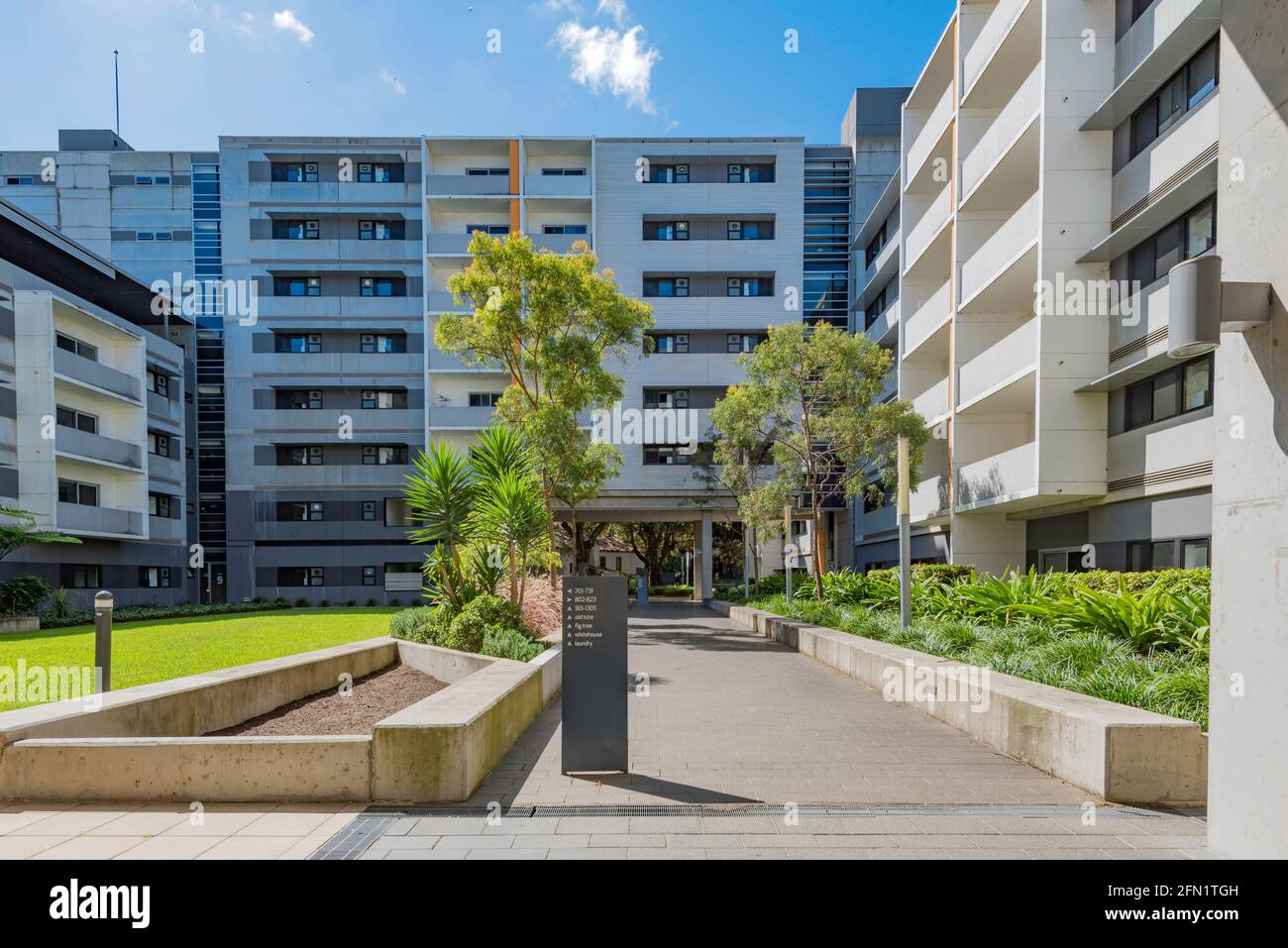 High rise buildings within the campus area of The University of New ...
