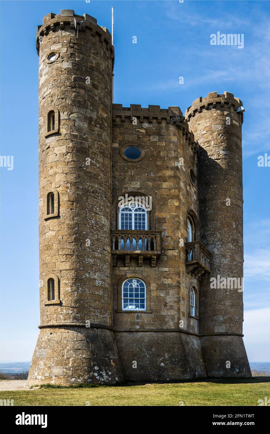 Broadway Tower, an 18th century folly, standing at the second highest ...