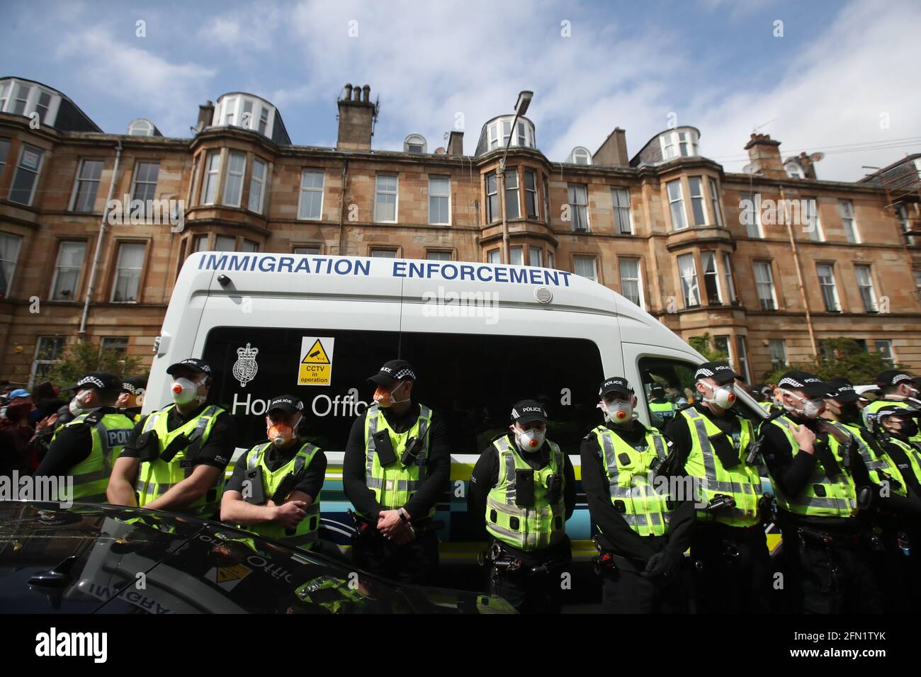 Immigration van in glasgow hi-res stock photography and images - Alamy