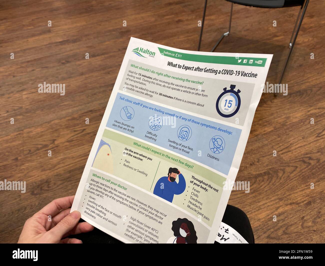 WOMAN GETS MODERNA VACCINE DURING COVID-19 PANDEMIC Stock Photo - Alamy