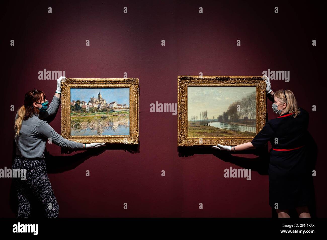 EDITORIAL USE ONLY (Left to right) Curatorial trainee Jemma Craig, aged ...