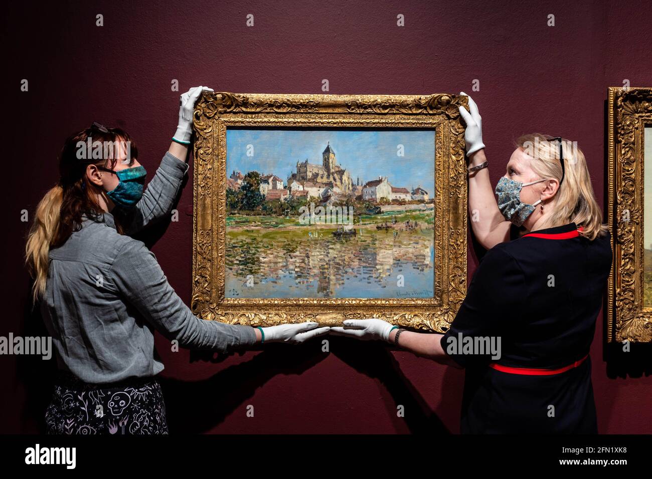 EDITORIAL USE ONLY (Left to right) Curatorial trainee Jemma Craig, aged ...